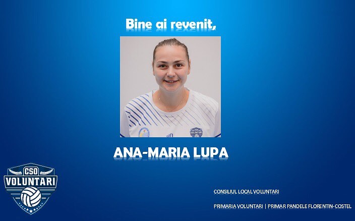 Volei feminin: Ana Maria Lupa continuă la CSO Voluntari – 007sport